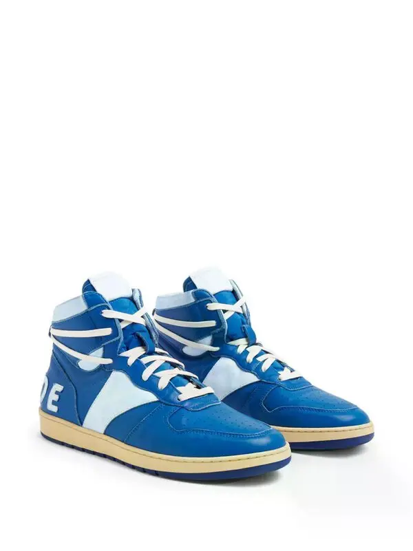 Rhude Rhecess Leather High-top Sneakers