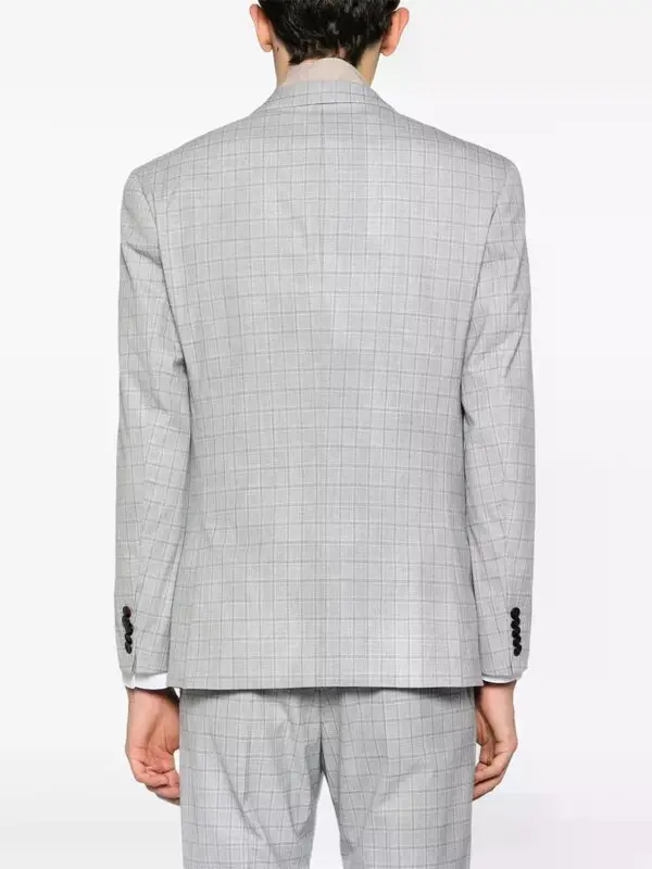 Hugo Plaid-check Single-breasted Blazer
