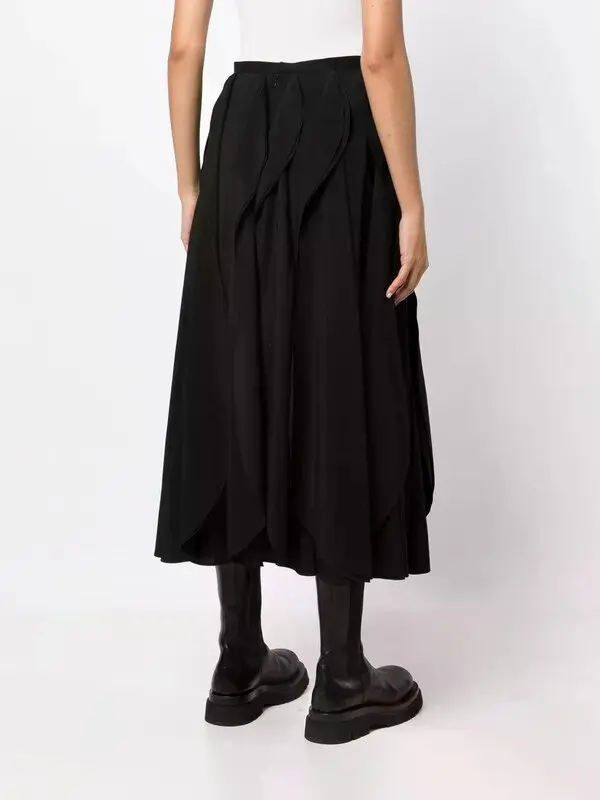 ENFOLD Draped Midi Skirt