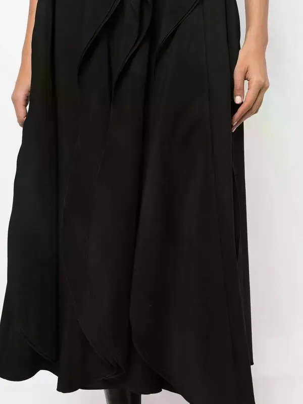 ENFOLD Draped Midi Skirt