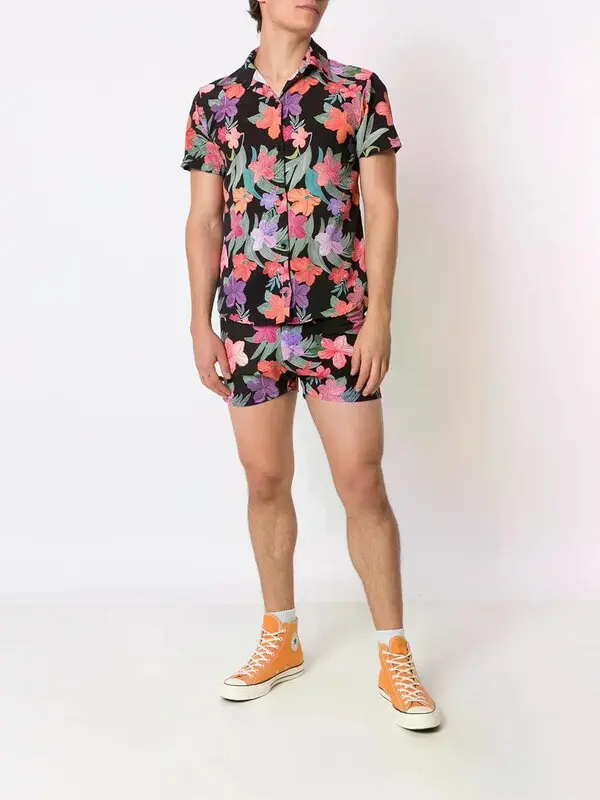 AMIR SLAMA Floral Print Shirt
