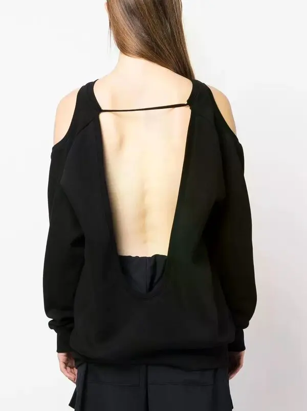 IOANA CIOLACU Backless Cut-out Sweatshirt