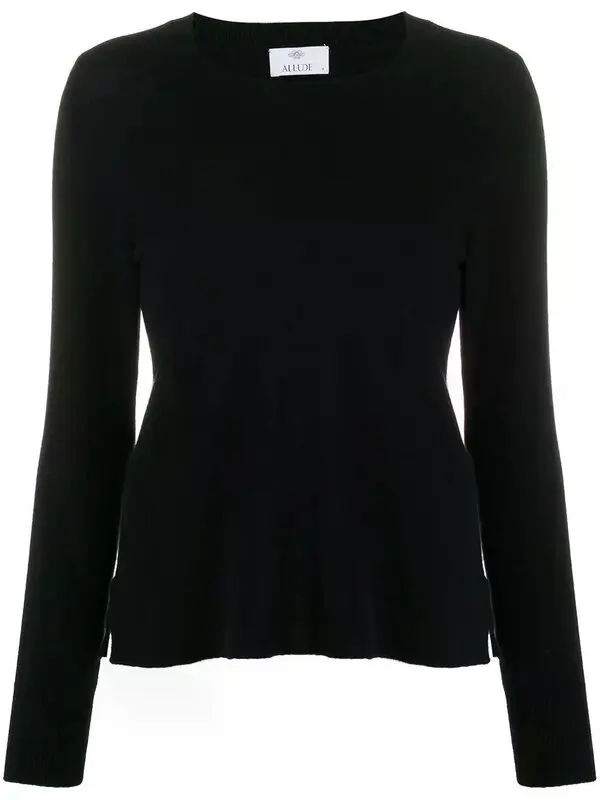 ALLUDE Cashmere Knit Sweater - Black