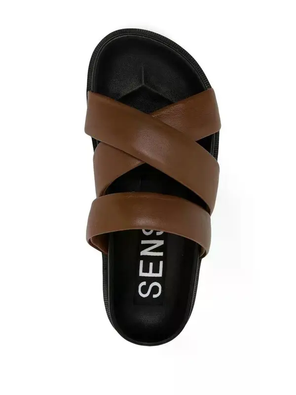 Senso Nico Leather Sandals - Brown