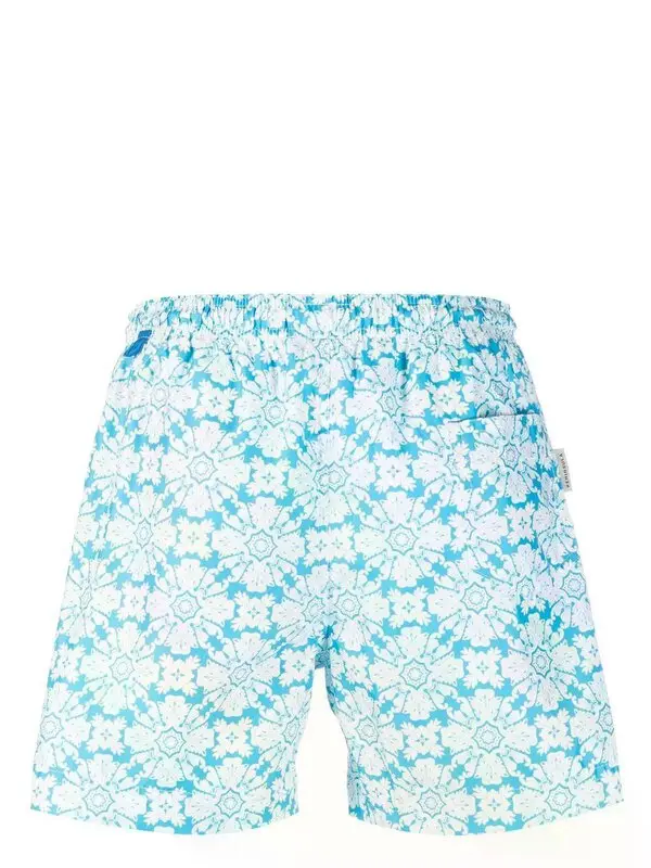 PENINSULA SWIMWEAR Geometric-print Swim Shorts