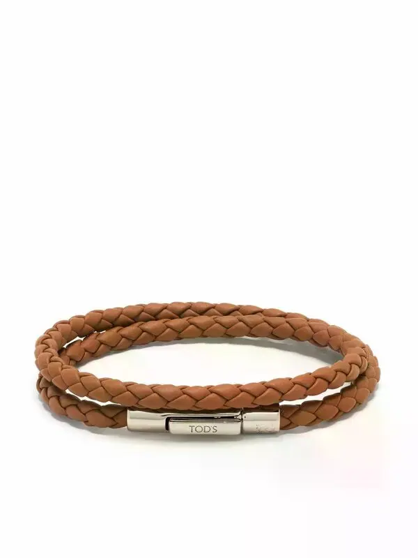 TOD'S Woven Strap Bracelet - Brown