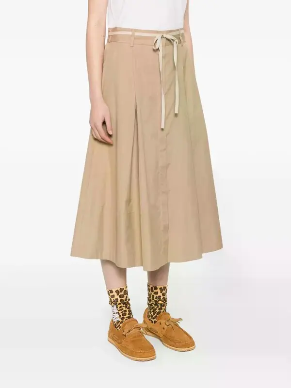 Vince Cotton Midi Skirt