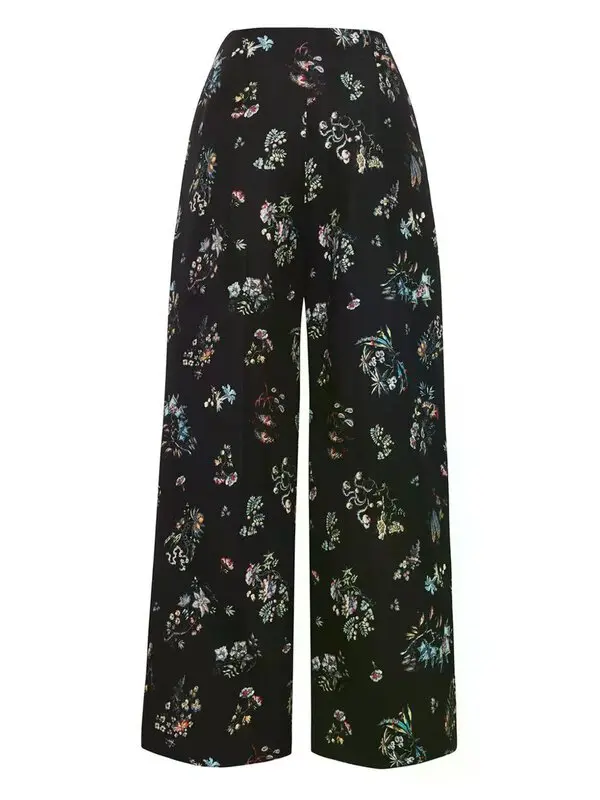 Adam Lippes Callen Floral Print Trousers