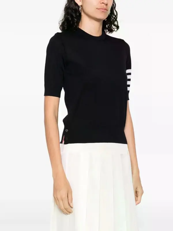 Thom Browne Stripes Fine-knit T-shirt