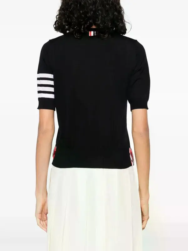 Thom Browne Stripes Fine-knit T-shirt