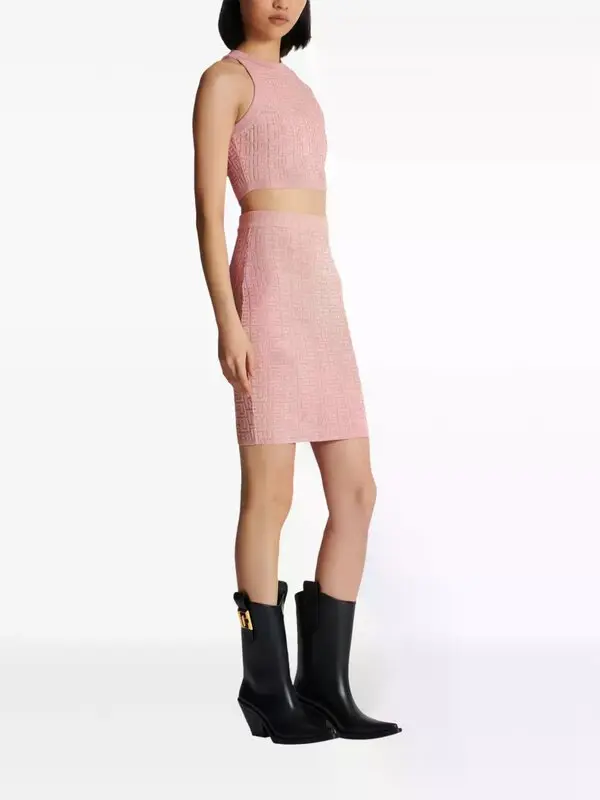 Balmain Pb-monogram Knitted Top