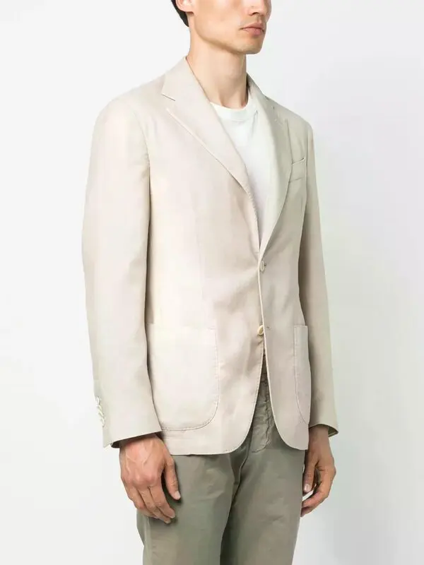 LARDINI Single-breasted Blazer - Neutrals