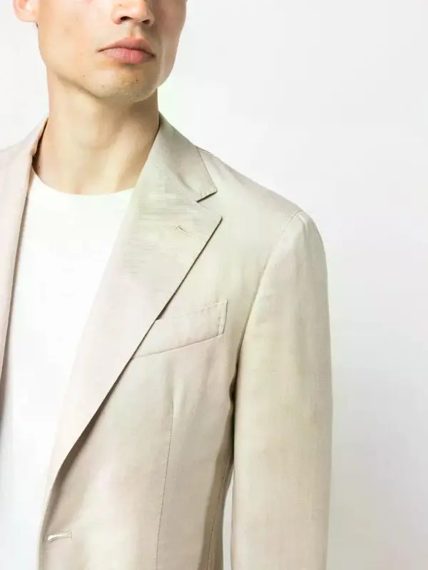 LARDINI Single-breasted Blazer - Neutrals