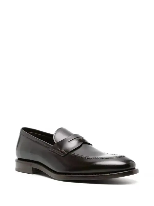 HENDERSON BARACCO Leather Penny Loafers