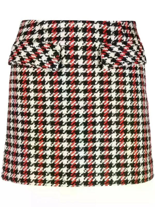 Baum Und Pferdgarten Houndstooth A-line Mini Skirt