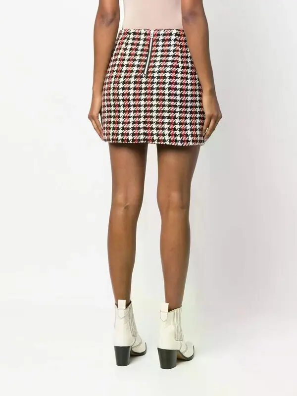 Baum Und Pferdgarten Houndstooth A-line Mini Skirt