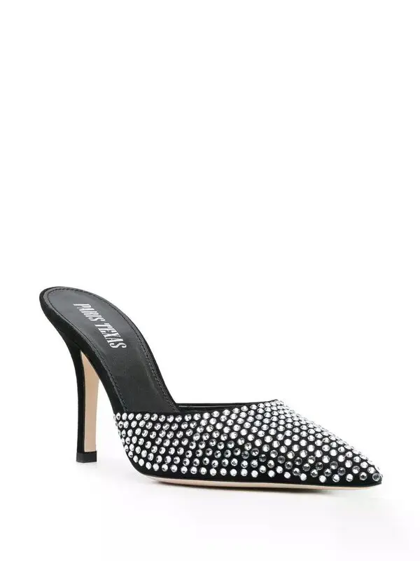 Paris Texas 100mm Hollywood Embellished Leather Mules