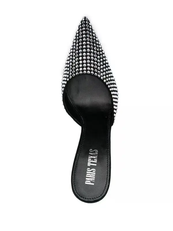 Paris Texas 100mm Hollywood Embellished Leather Mules