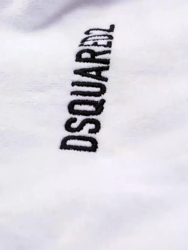 Dsquared2 Logo Embroidered Bath Robe