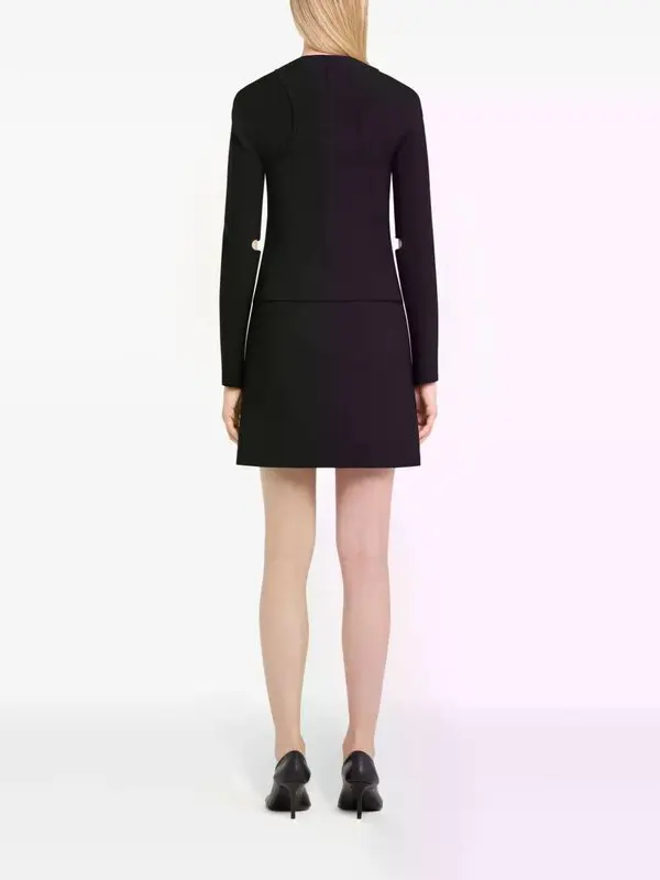 COURREGES Heritage Clipped Mini Skirt - Black