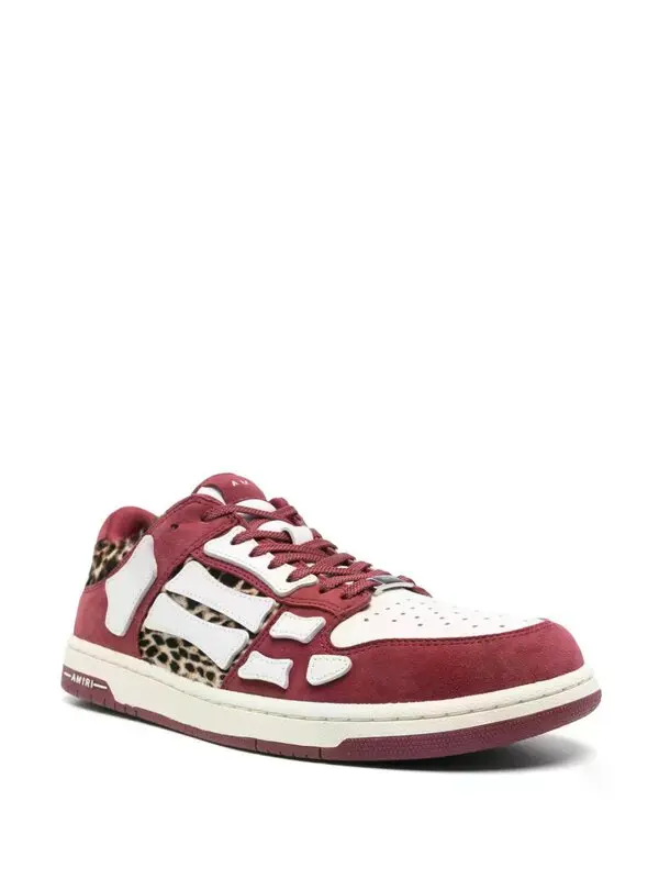 Amiri Leopard Print Sneakers - Red