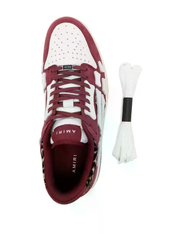 Amiri Leopard Print Sneakers - Red