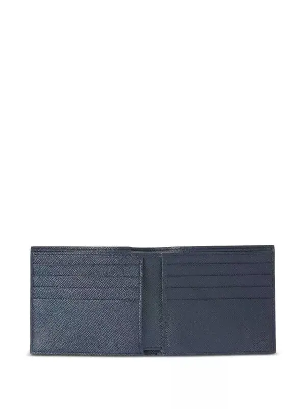 Prada Textured Bi-fold Wallet - Black