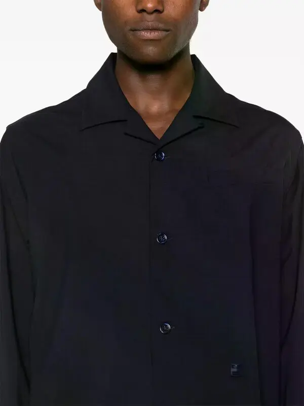 Givenchy Drawstring Wool-blend Shirt Jacket - Blue