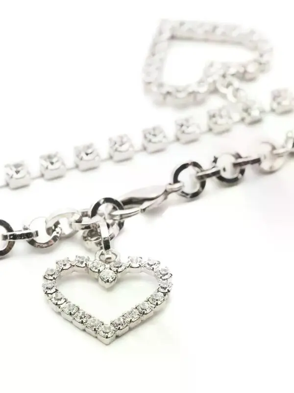 Alessandra Rich Crystal Heart Necklace