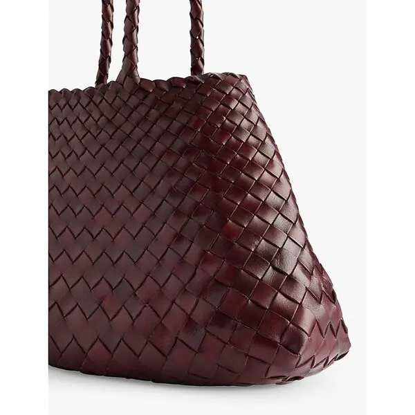 Dragon Diffusion Santa Croce Leather Tote Bag - Bordo