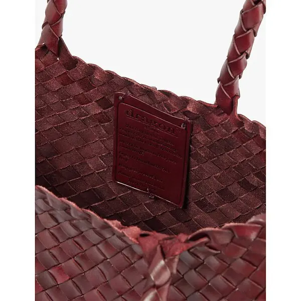 Dragon Diffusion Santa Croce Leather Tote Bag - Bordo