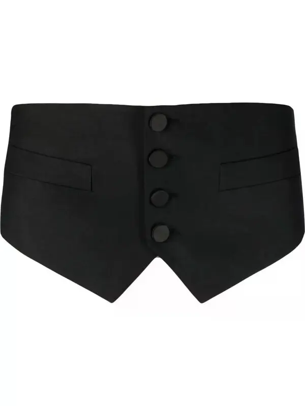 Dsquared2 Buttoned Adjustable Cummerbund - Black