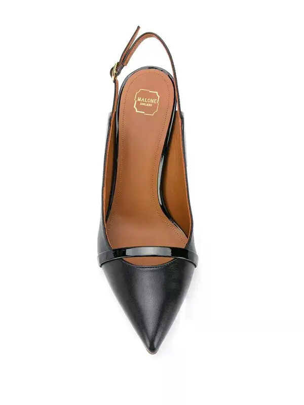 MALONE SOULIERS Marion 70 Slingback Pumps - Black