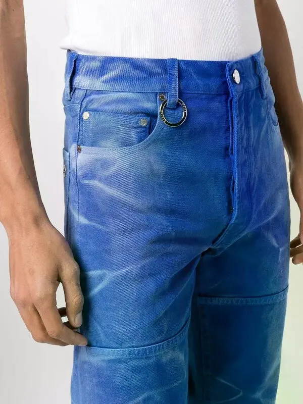 Études Studio Washed-effect Straight-leg Jeans