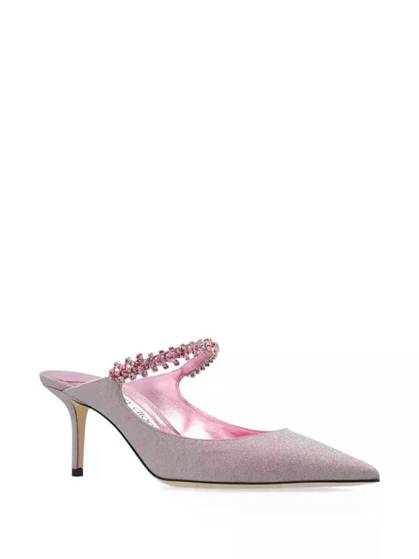 JIMMY CHOO Bing Crystal Embellished Mules