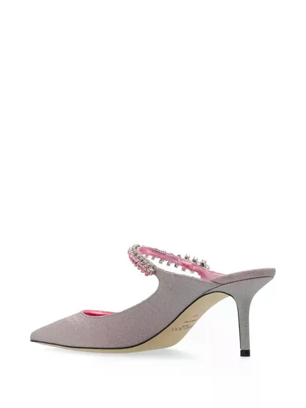 JIMMY CHOO Bing Crystal Embellished Mules