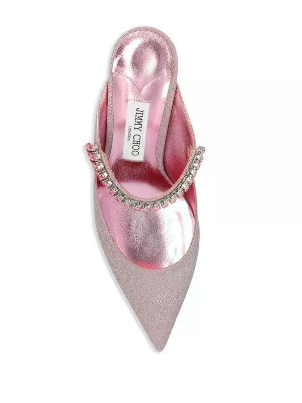 JIMMY CHOO Bing Crystal Embellished Mules