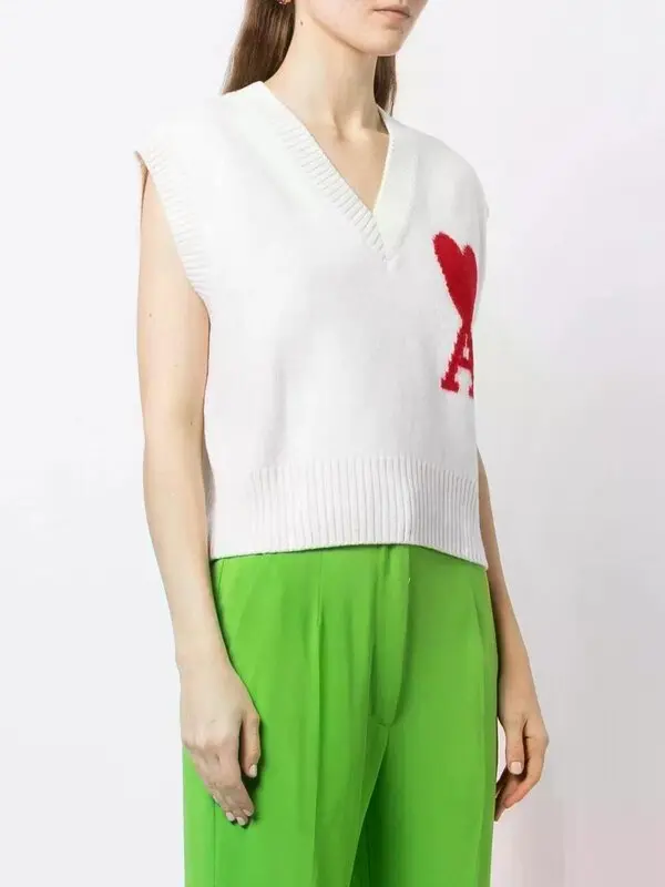 AMI Paris De Coeur Knitted Vest