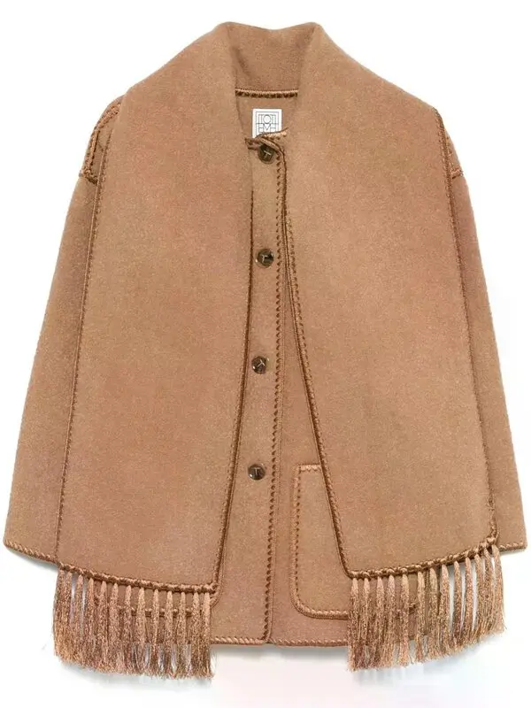 TOTEME Whipstitch-trim Scarf Jacket