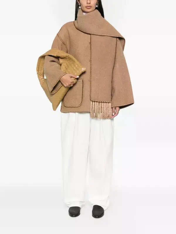 TOTEME Whipstitch-trim Scarf Jacket