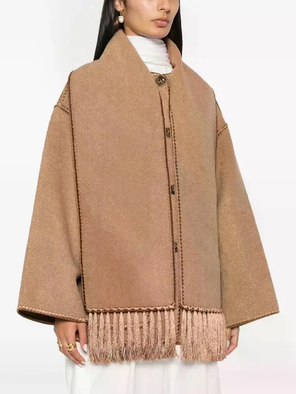 TOTEME Whipstitch-trim Scarf Jacket