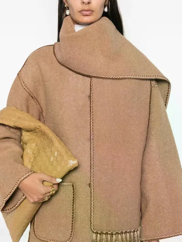 TOTEME Whipstitch-trim Scarf Jacket