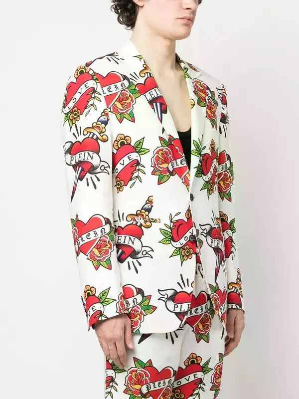 Philipp Plein Logo-print Blazer