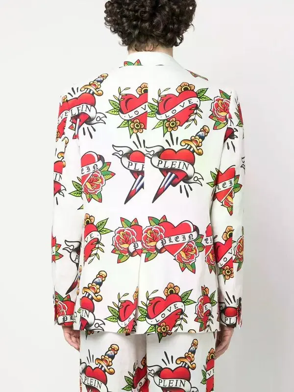 Philipp Plein Logo-print Blazer