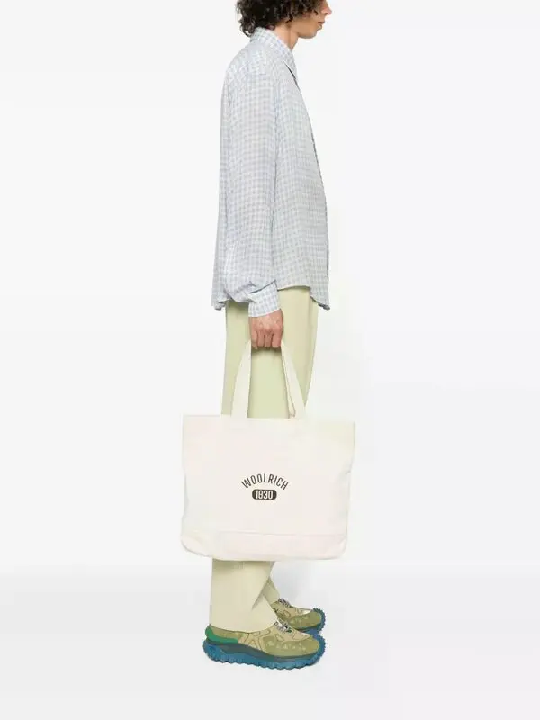 Woolrich Logo-print Canvas Tote Bag