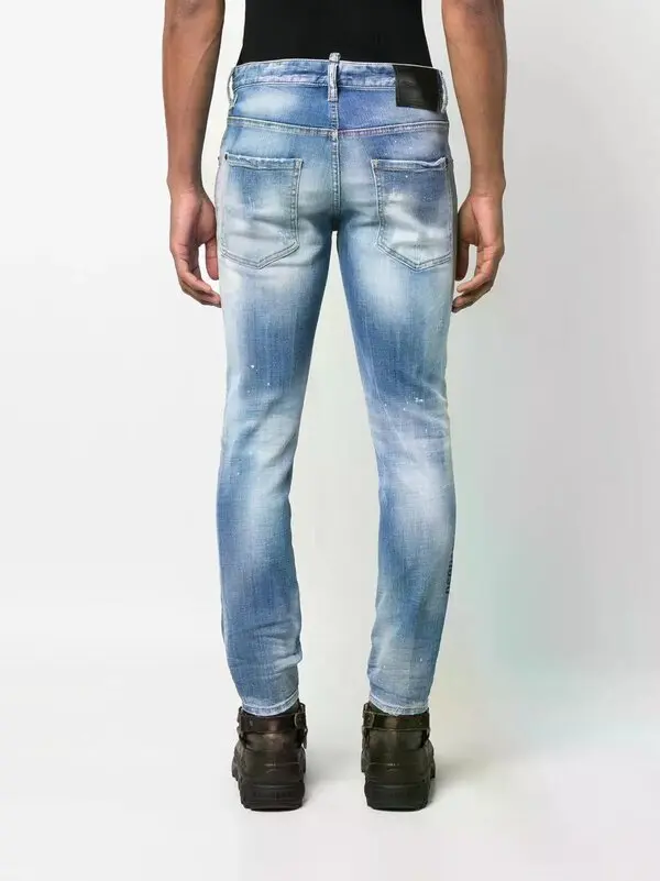 Dsquared2 Icon Printed Slim-cut Jeans