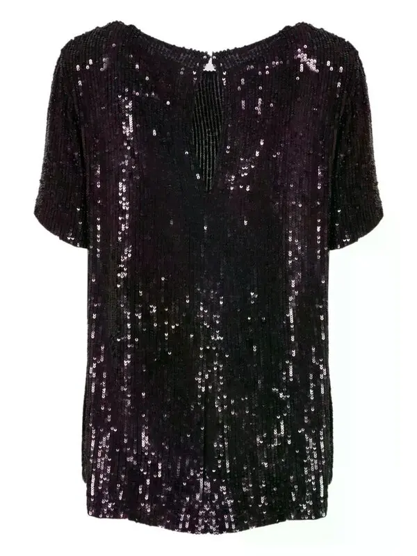 P.a.r.o.s.h Sequin-embellished T-shirt - Red