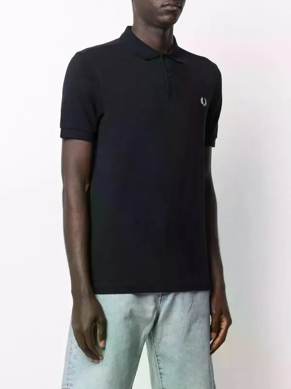 Fred Perry Embroidered Logo Polo Shirt - Blue