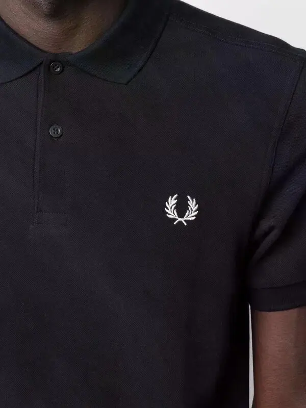 Fred Perry Embroidered Logo Polo Shirt - Blue