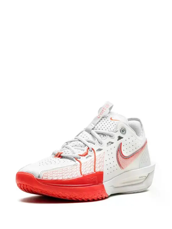 Nike G.t. Cut 3 Metallic Silver Sneakers - White
